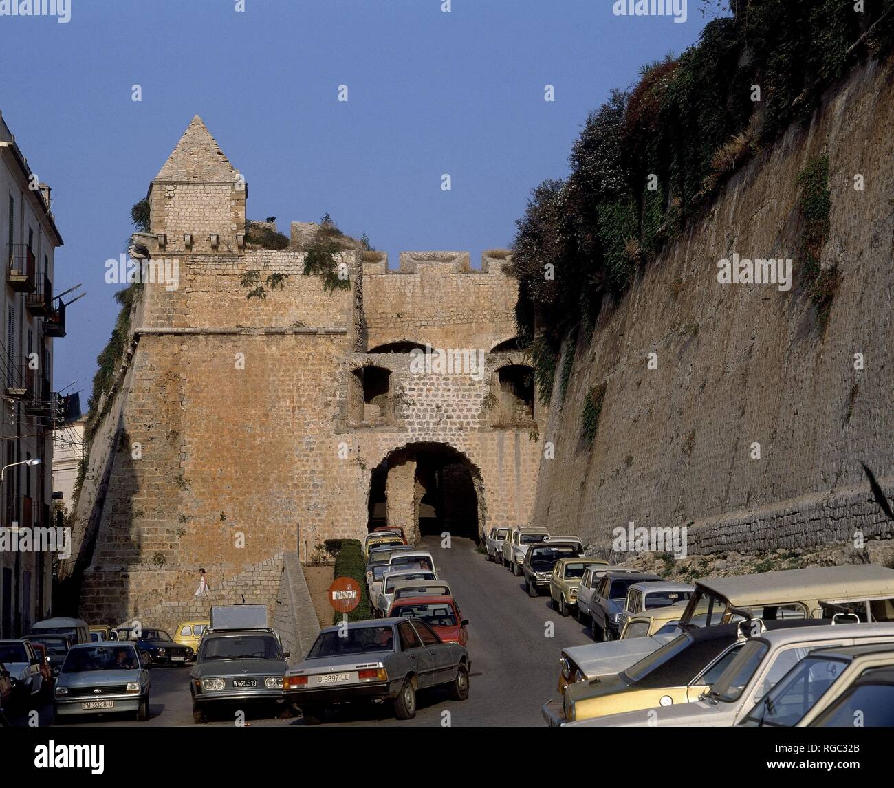 BALUARTE Y PUERTA DE S JUAN. Location: Fortaleza. SPAIN Stock Photo - Alamy