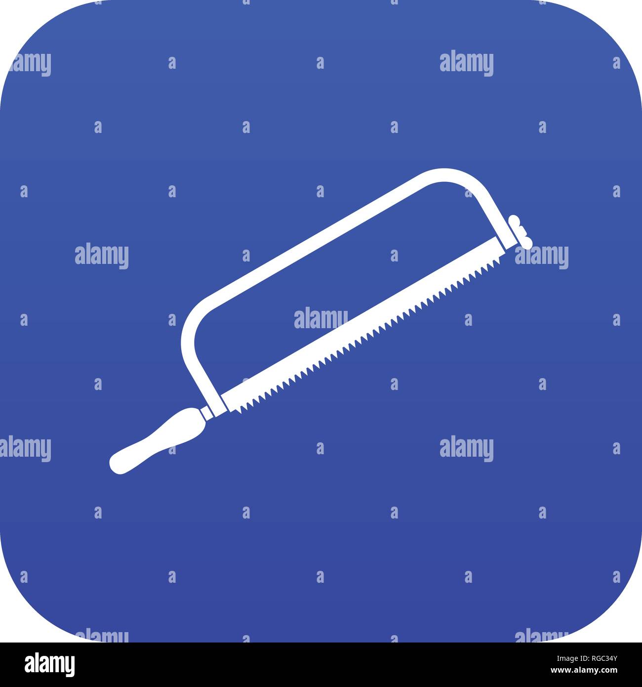 Hacksaw icon digital blue Stock Vector Image & Art - Alamy