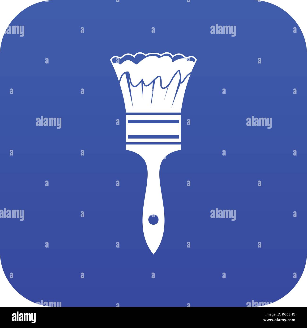 Paint brush icon digital blue Stock Vector Image & Art - Alamy