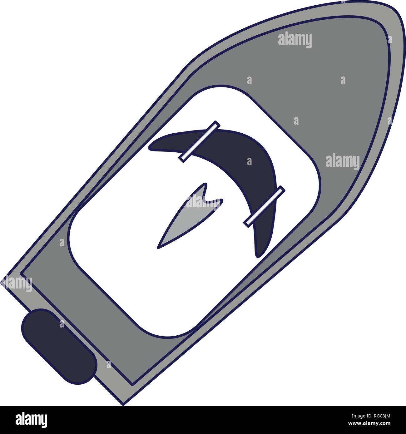 Speed boat symbol blue lines Stock Vector Image & Art - Alamy