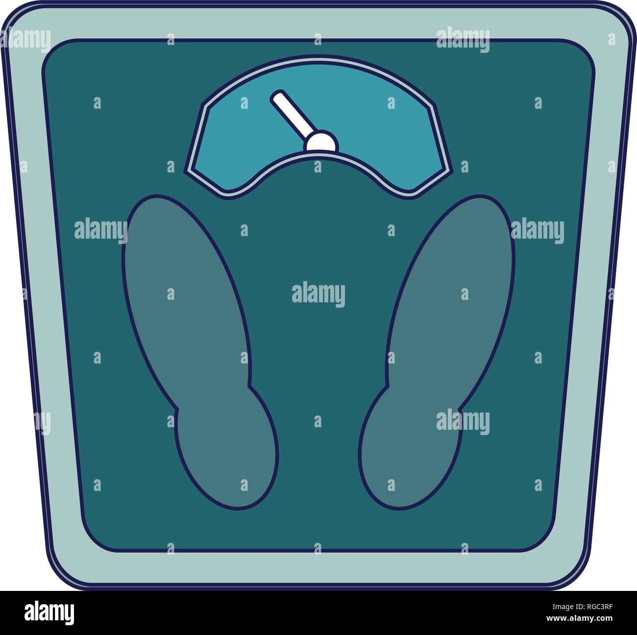 Fat man scales Stock Vector Images - Alamy