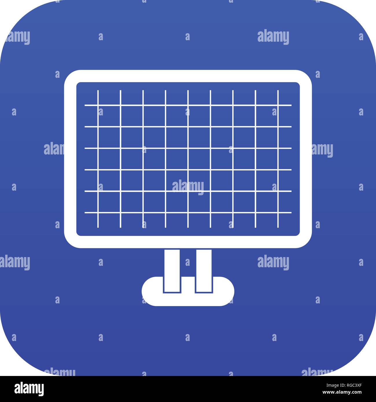 Computer monitor icon digital blue Stock Vector Image & Art - Alamy