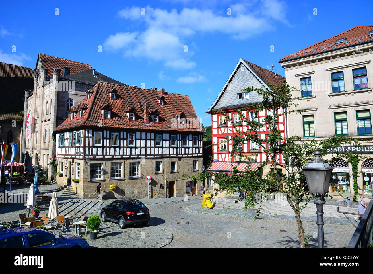Kronach, Germany – View in the historical town of Kronach, Bavaria ...