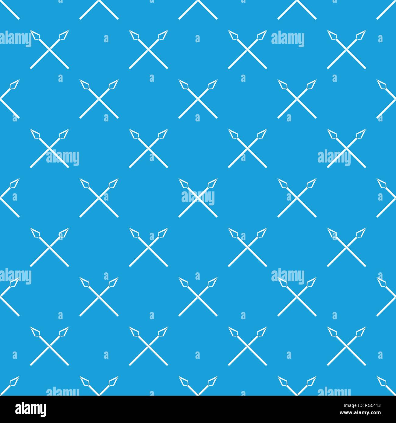 Spear pattern vector seamless blue Stock Vector Image & Art - Alamy