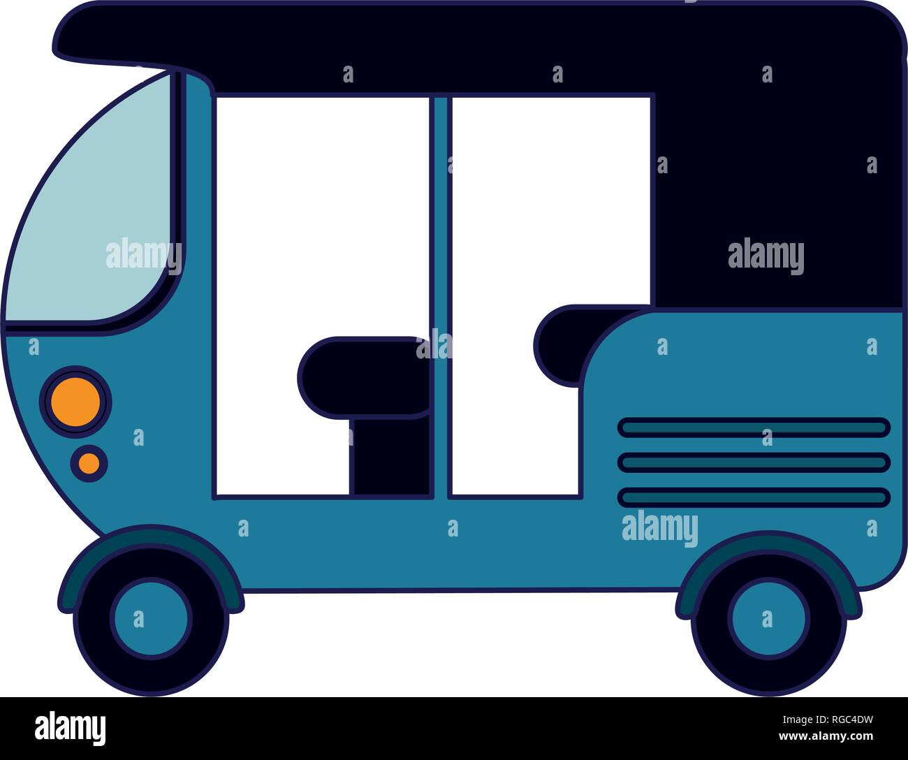 cargo cart vehicle blue lines Stock Vector Image & Art - Alamy