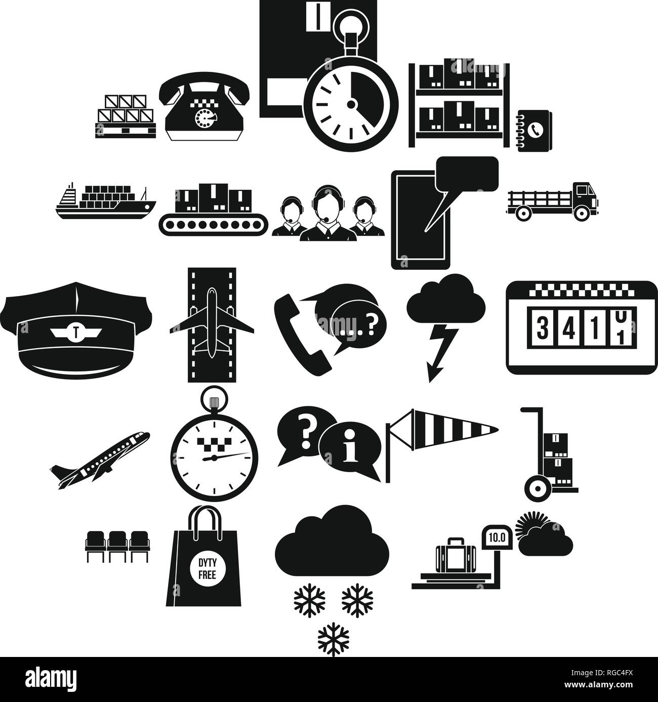 Stick figure illustration factory hi-res stock photography and images ...