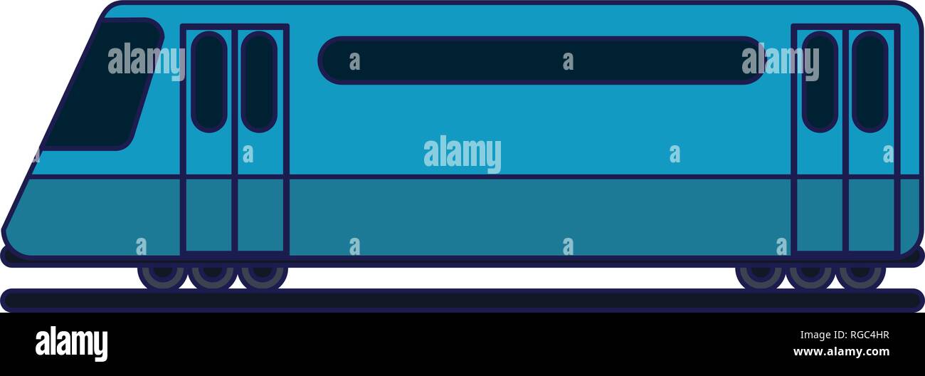 Cartoon Train Tracks Side View