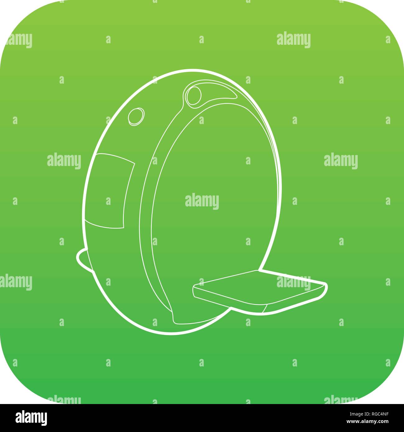 One wheel icon green vector Stock Vector Image & Art - Alamy