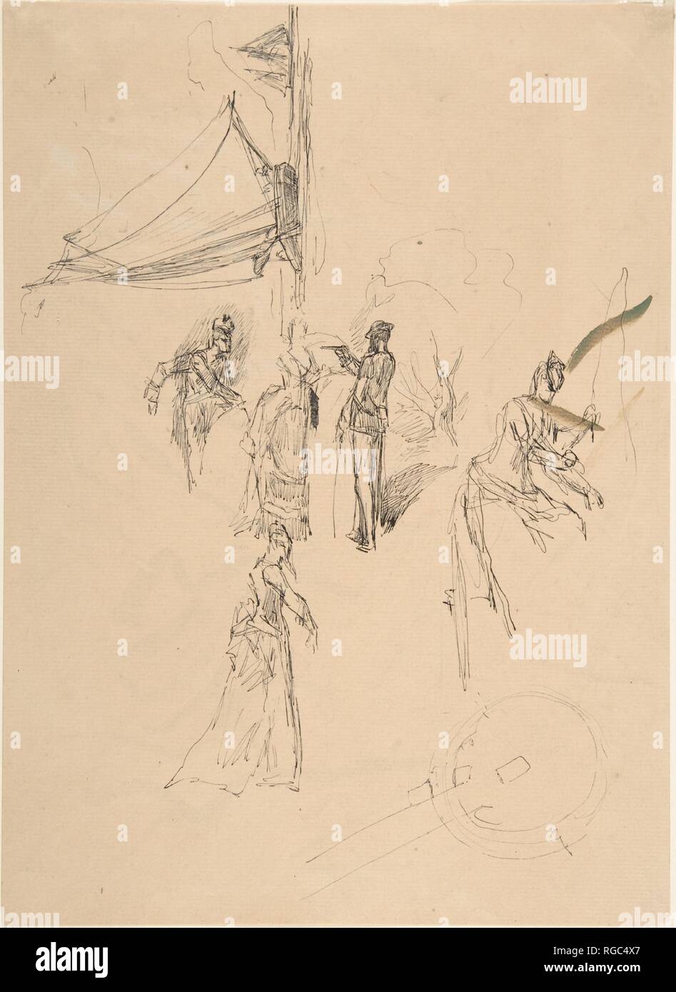 Figure study. Artist: Félicien Rops (Belgian, Namur 1833-1898 Essonnes ...