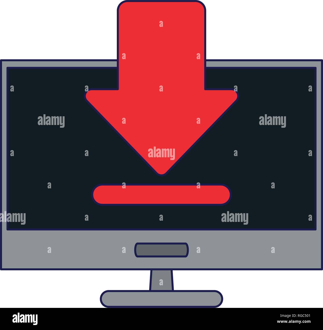Downloading files Stock Vector Images - Alamy