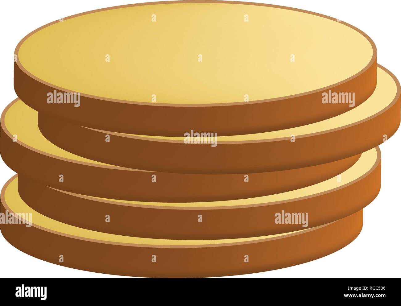 Sliced potato icon, realistic style Stock Vector Image & Art - Alamy