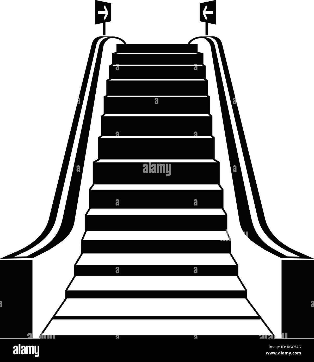 Escalator Clipart Black And White
