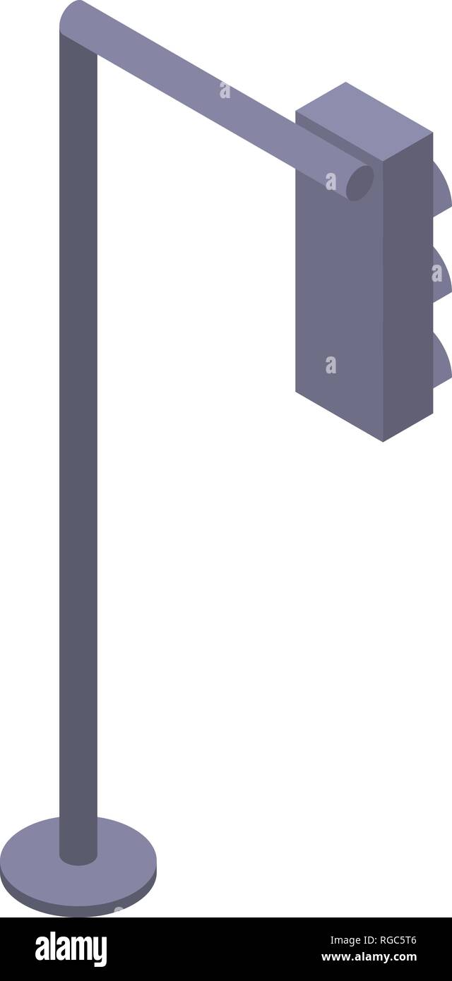 Back of traffic lights icon, isometric style Stock Vector Image & Art ...