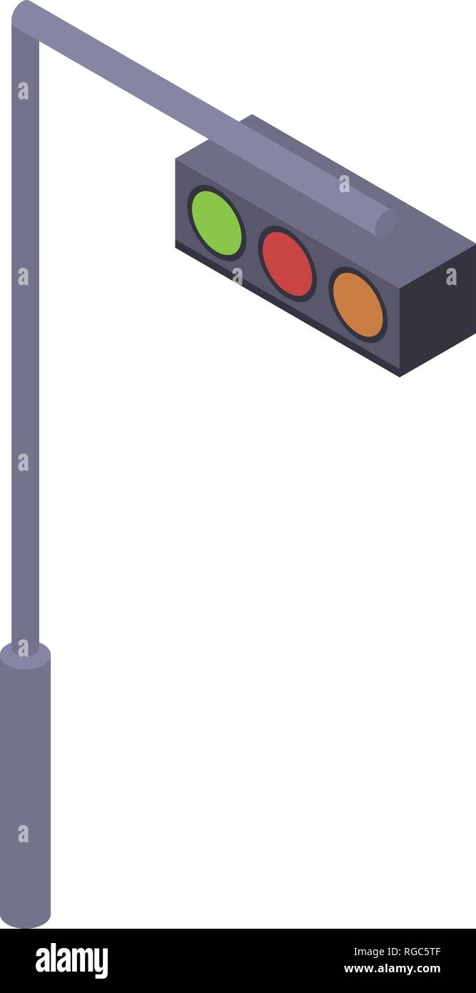 Horizontal traffic lights icon, isometric style Stock Vector Image ...