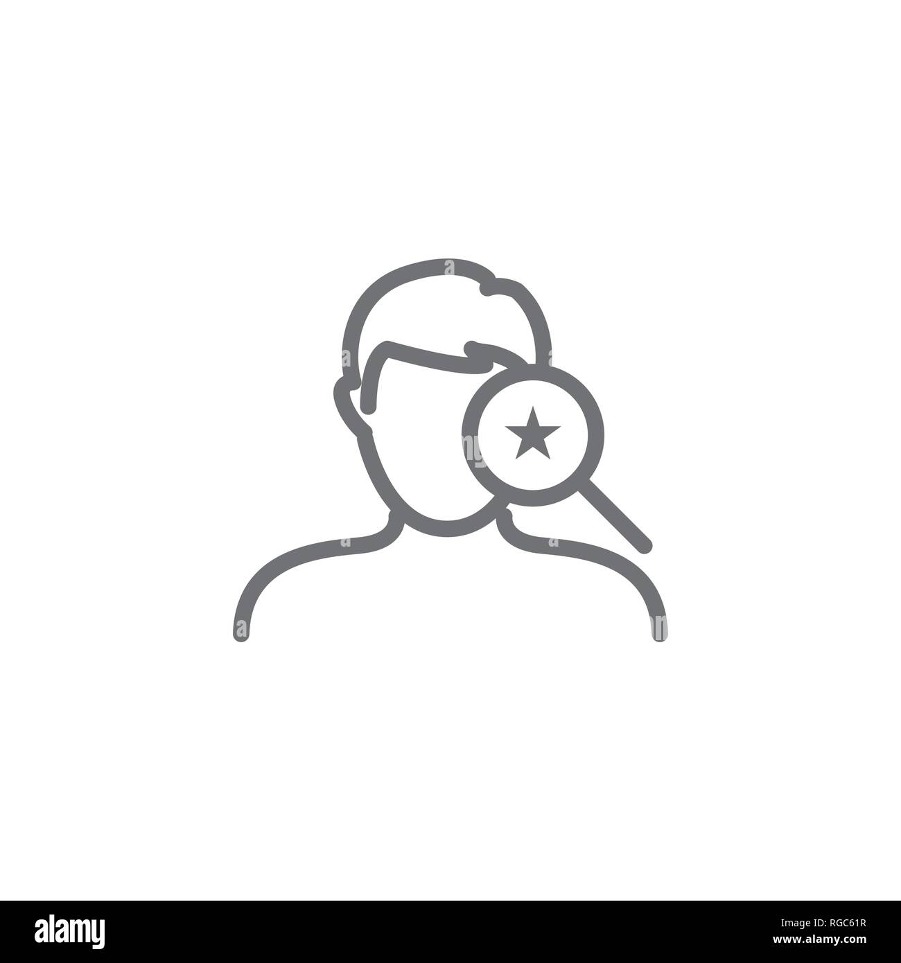 Referral Job Reference Icon with recommendations, performance review ...