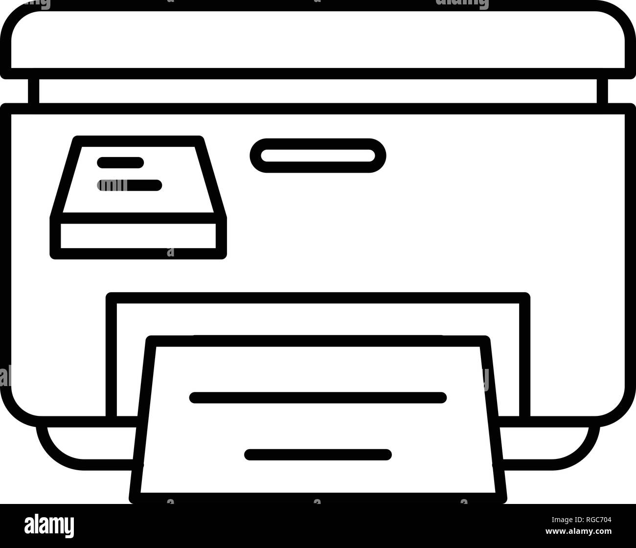 Printer icon, outline style Stock Vector Image & Art - Alamy