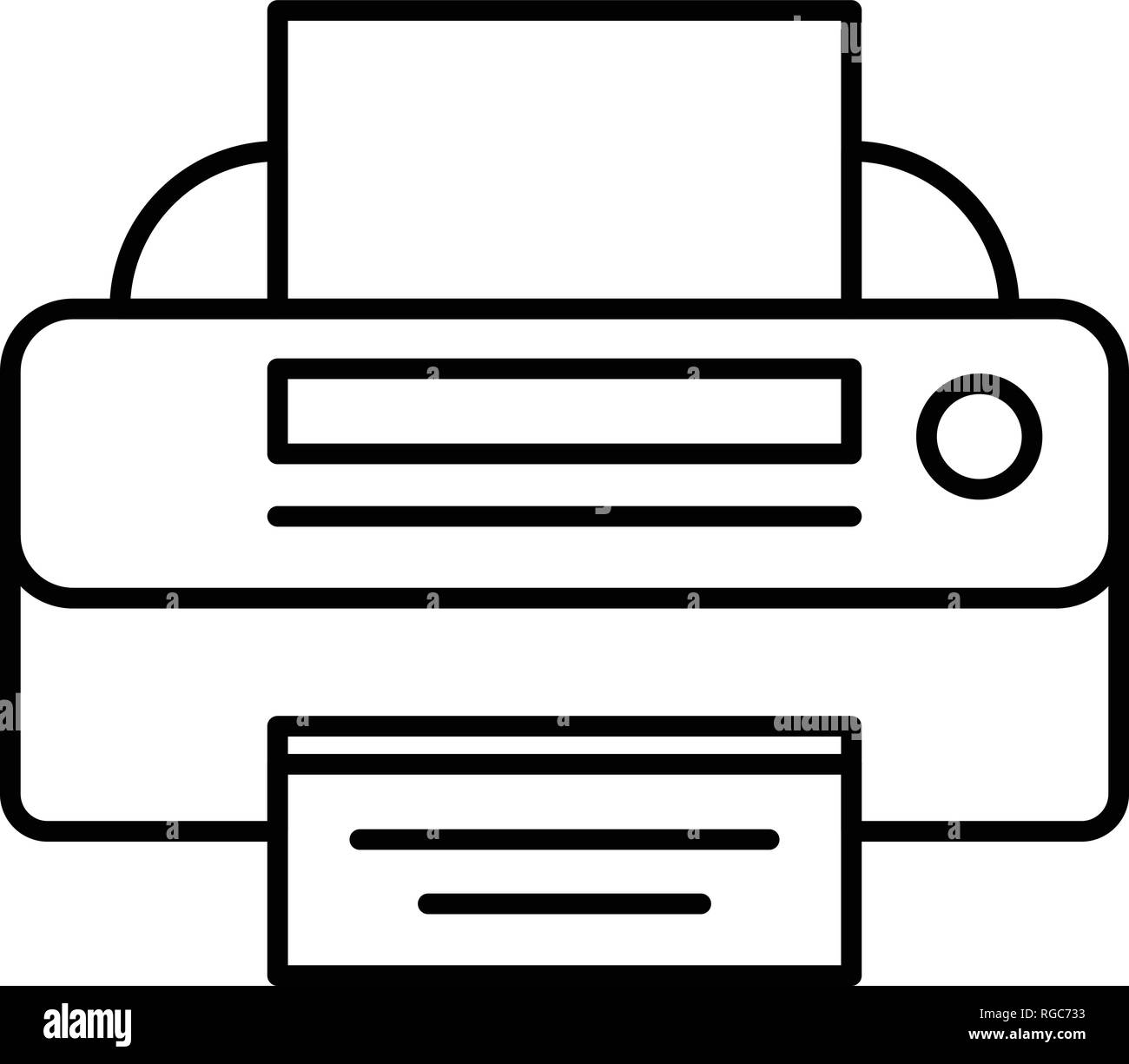 Photo printer icon, outline style Stock Vector Image & Art - Alamy