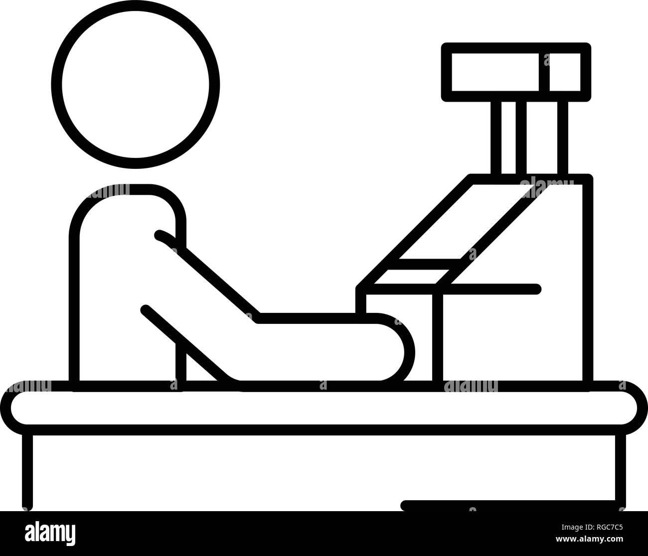 Cashier counting money Stock Vector Images - Alamy