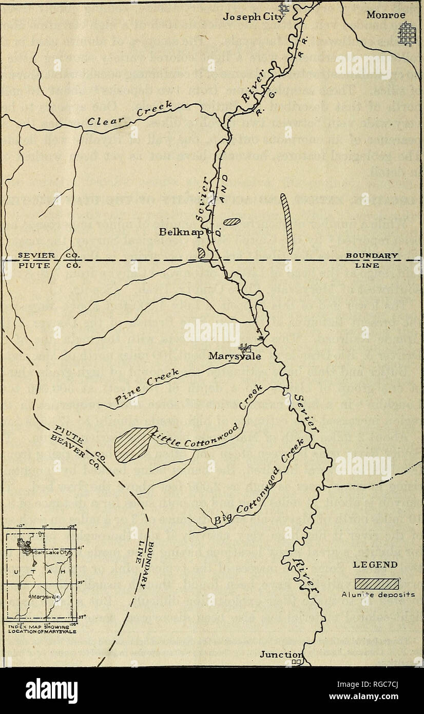 Map of marysvale utah hi-res stock photography and images - Alamy