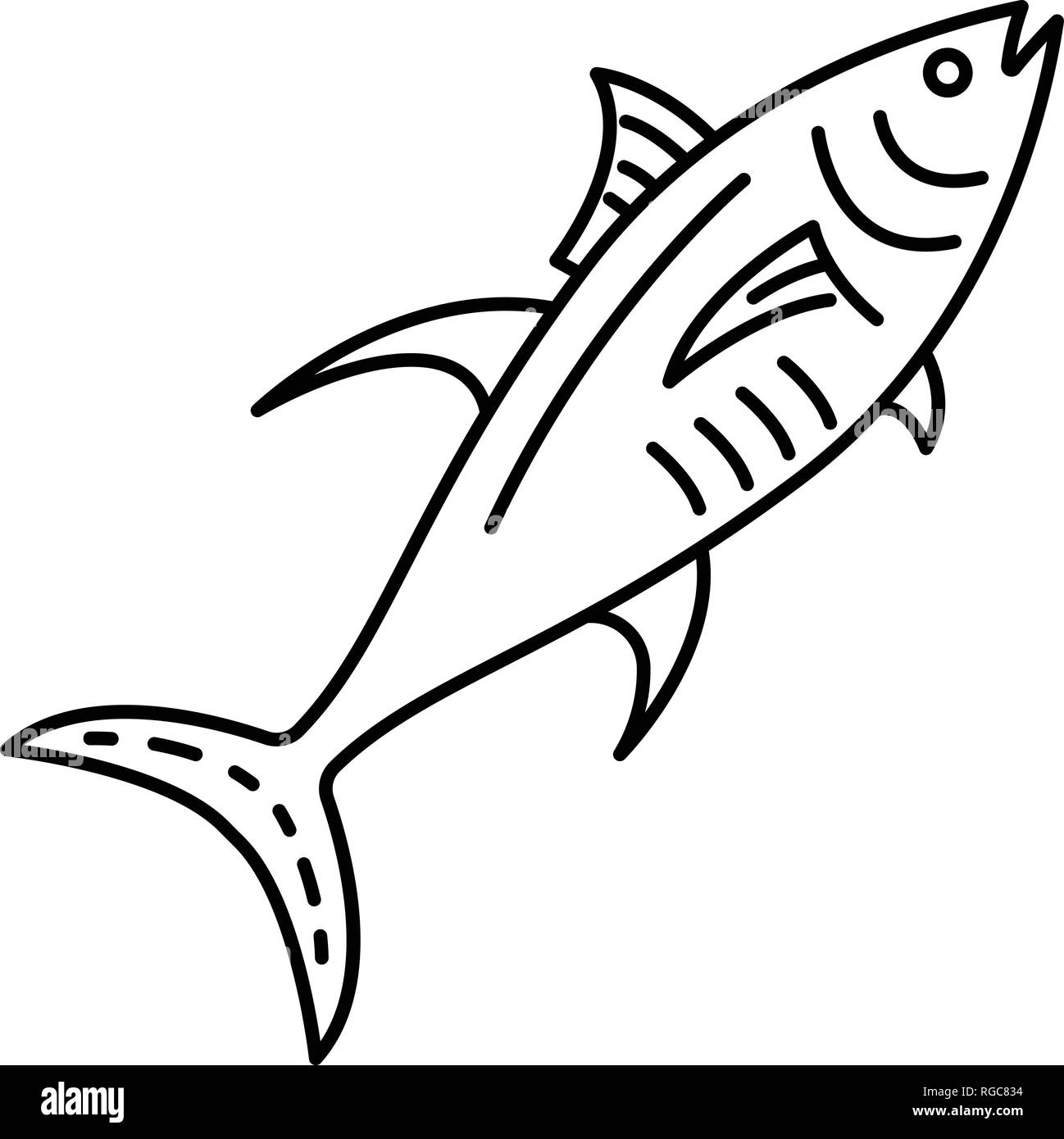 Spearfishing tuna Stock Vector Images - Alamy