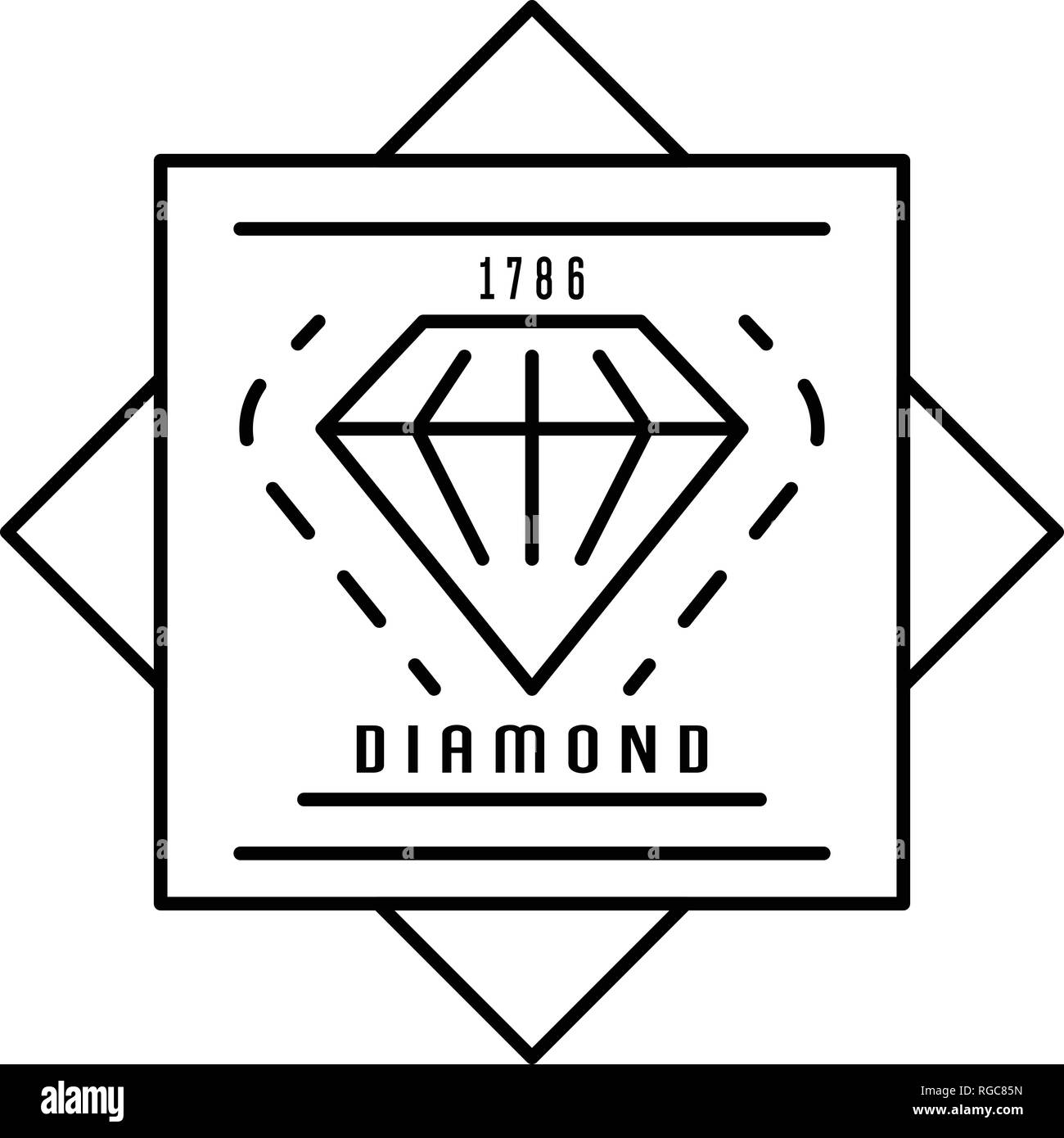 Diamond Outline Logo