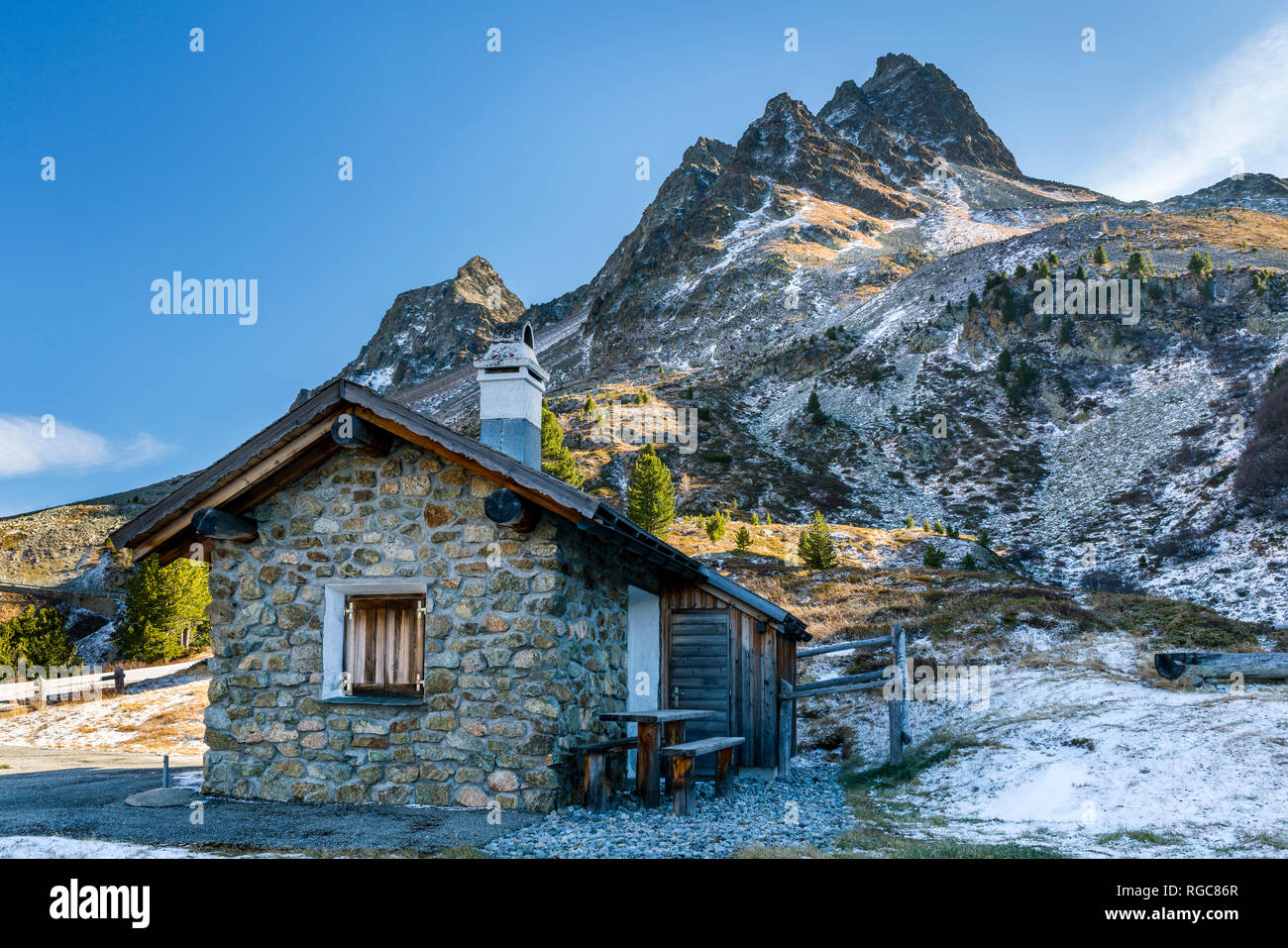 Switzerland, Grisons, Albula Valley, Albula Pass road Stock Photo - Alamy