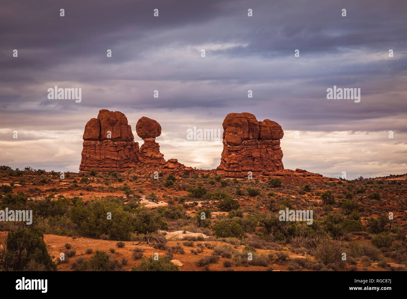 Rock formations arches national park hi-res stock photography and ...