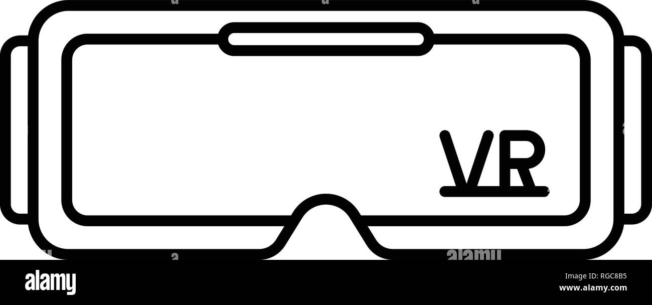 Vr glasses icon, outline style Stock Vector Image & Art - Alamy