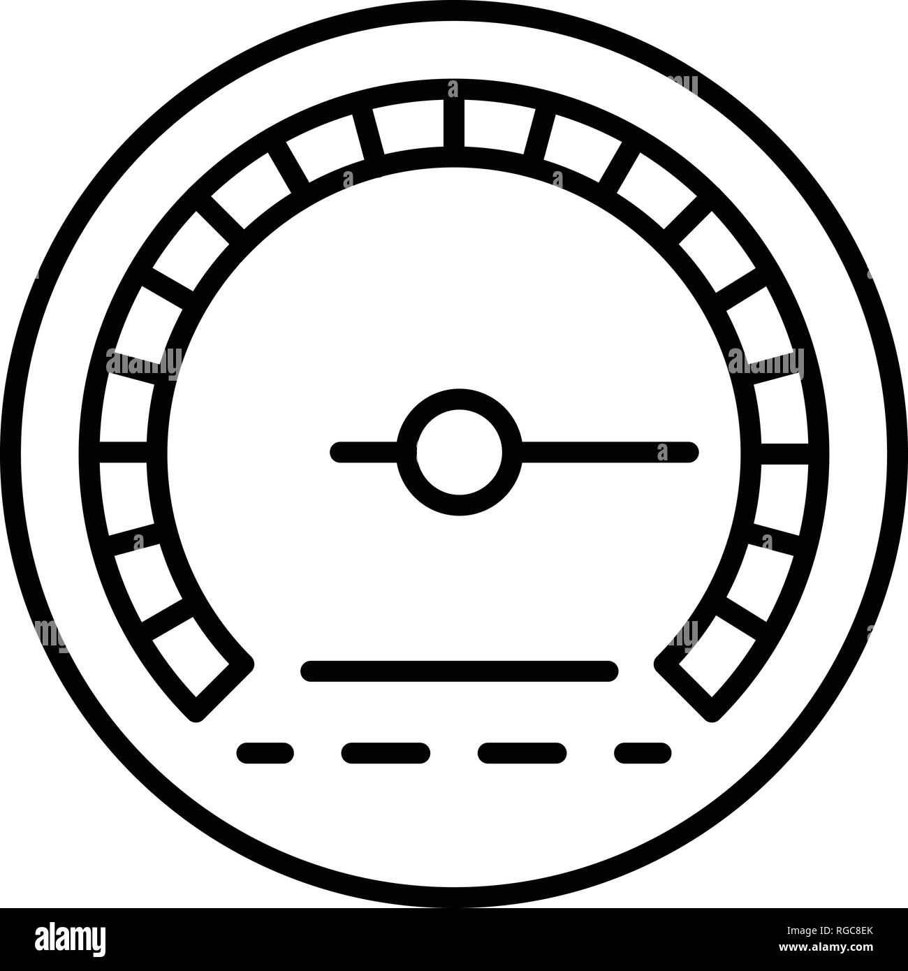 American speedometer icon, outline style Stock Vector Image & Art - Alamy