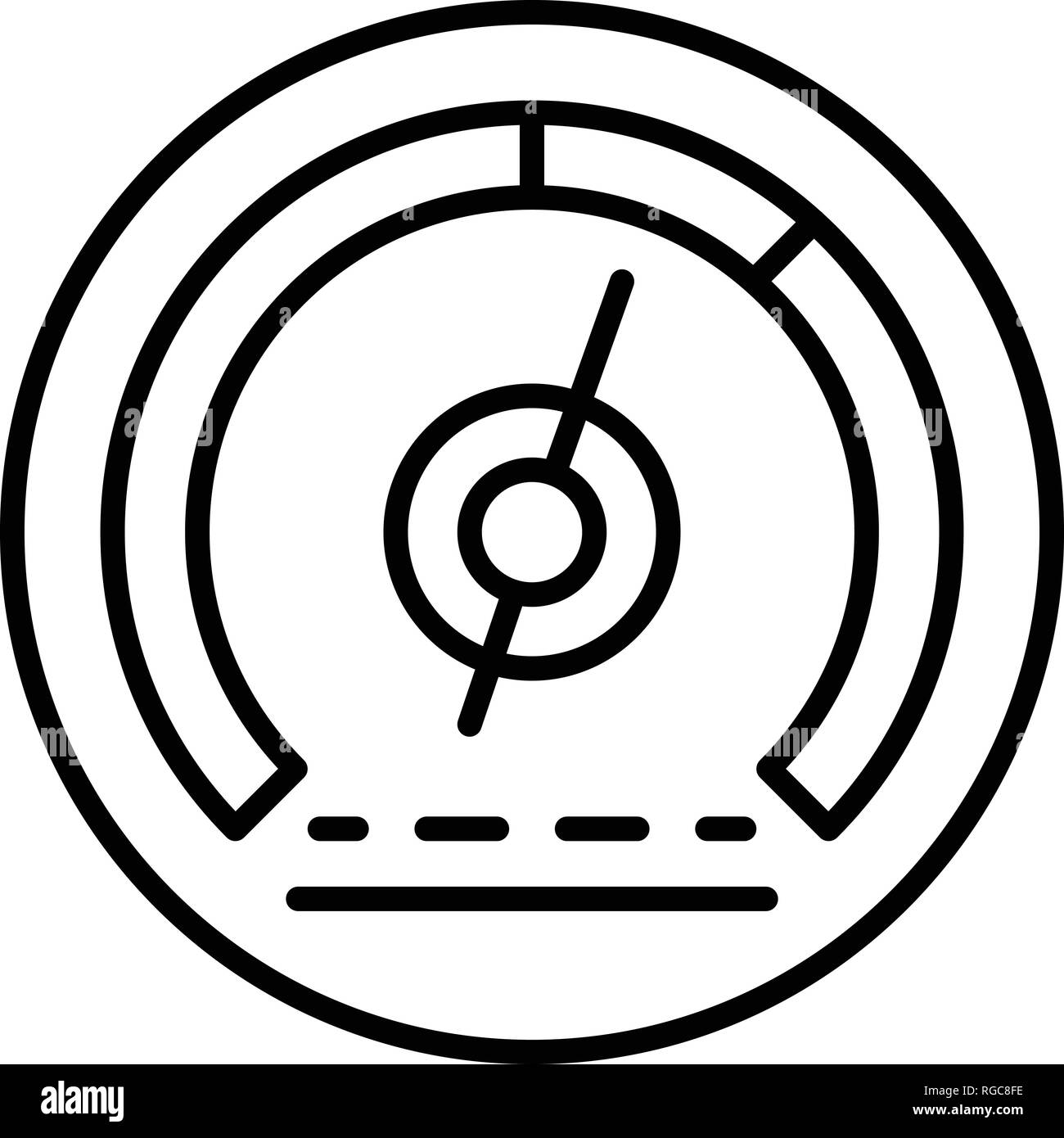 Car speedometer icon, outline style Stock Vector Image & Art - Alamy
