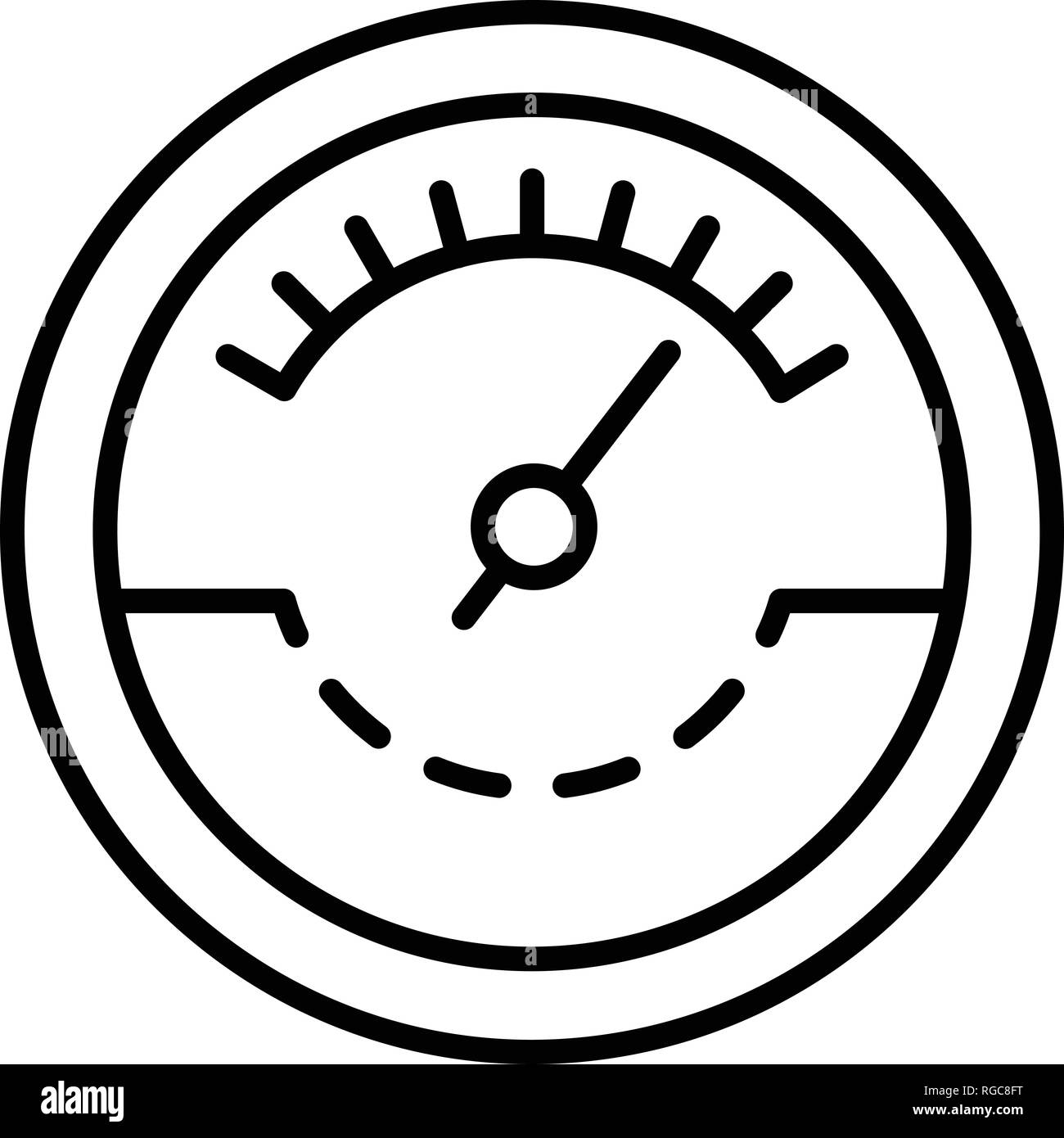 Fuel tachometer icon, outline style Stock Vector Image & Art - Alamy