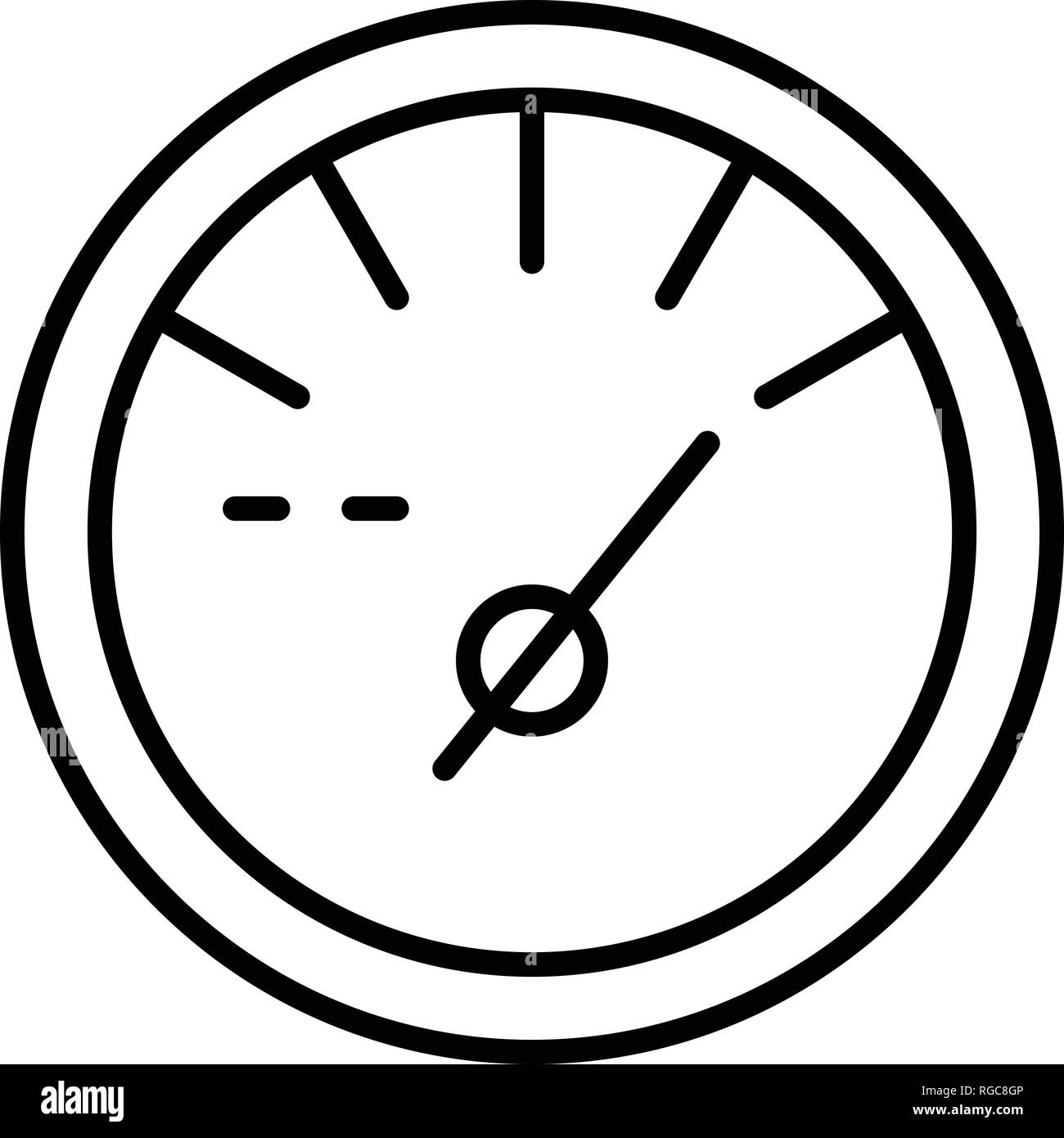 Fuel full tachometer icon, outline style Stock Vector Image & Art - Alamy