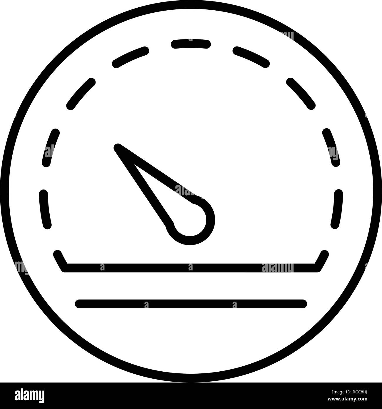 Performance speedometer icon, outline style Stock Vector Image & Art ...