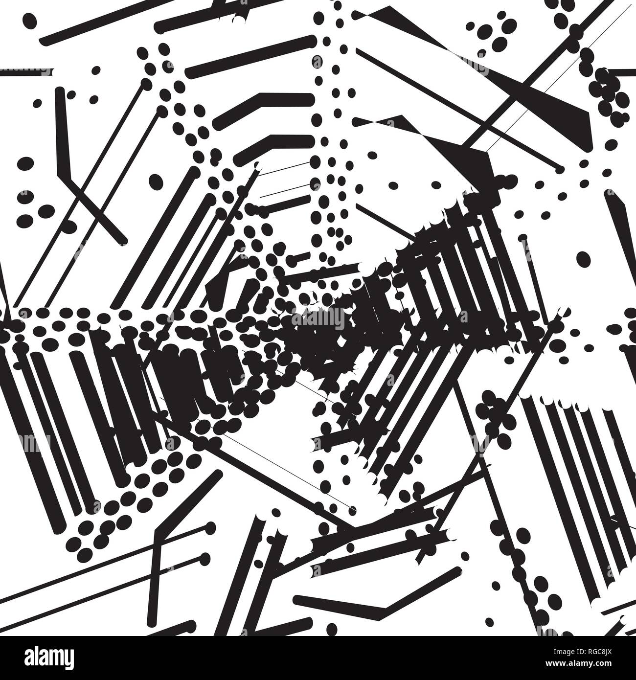 Abstract artistic seamless pattern. Trendy paint tiled wallpape. Art background for brochure ...