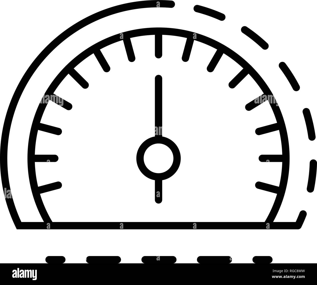 Dashboard icon, outline style Stock Vector Image & Art - Alamy