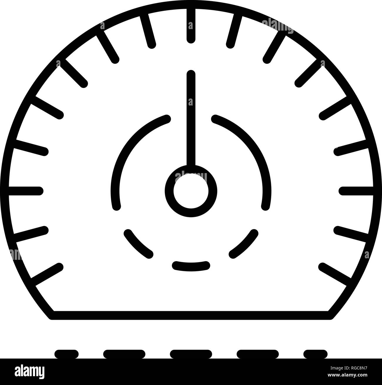 Auto speedometer icon, outline style Stock Vector Image & Art - Alamy