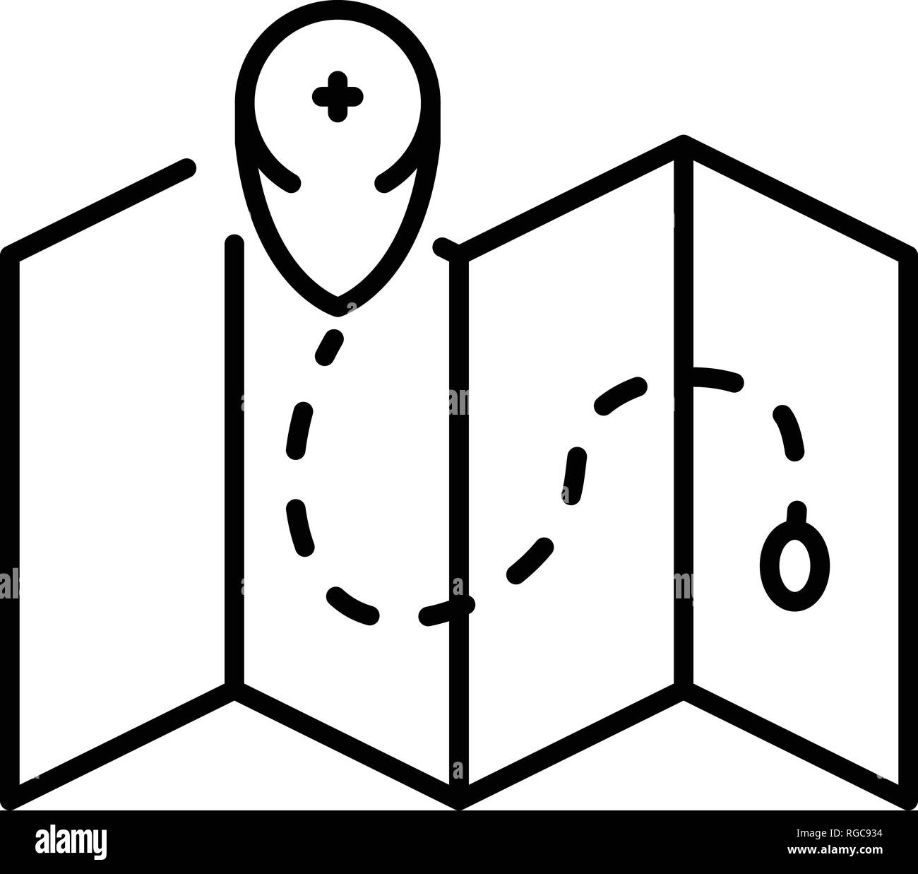 Drone map location icon Stock Vector Images - Alamy