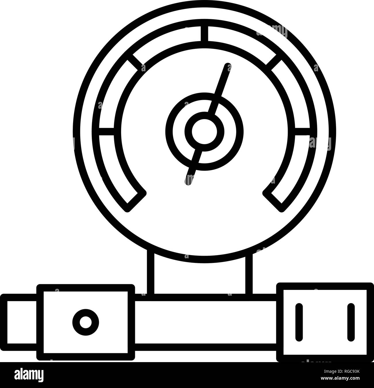 Oil gauge icon, outline style Stock Vector Image & Art - Alamy