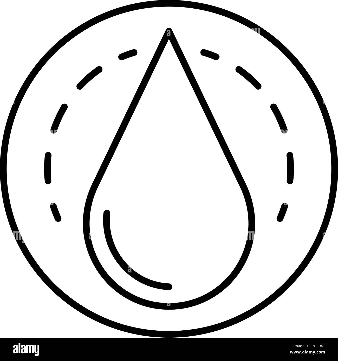 Oil drop icon, outline style Stock Vector Image & Art - Alamy
