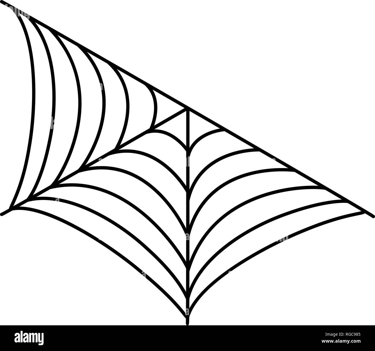 Wall spider web icon, outline style Stock Vector Image & Art - Alamy