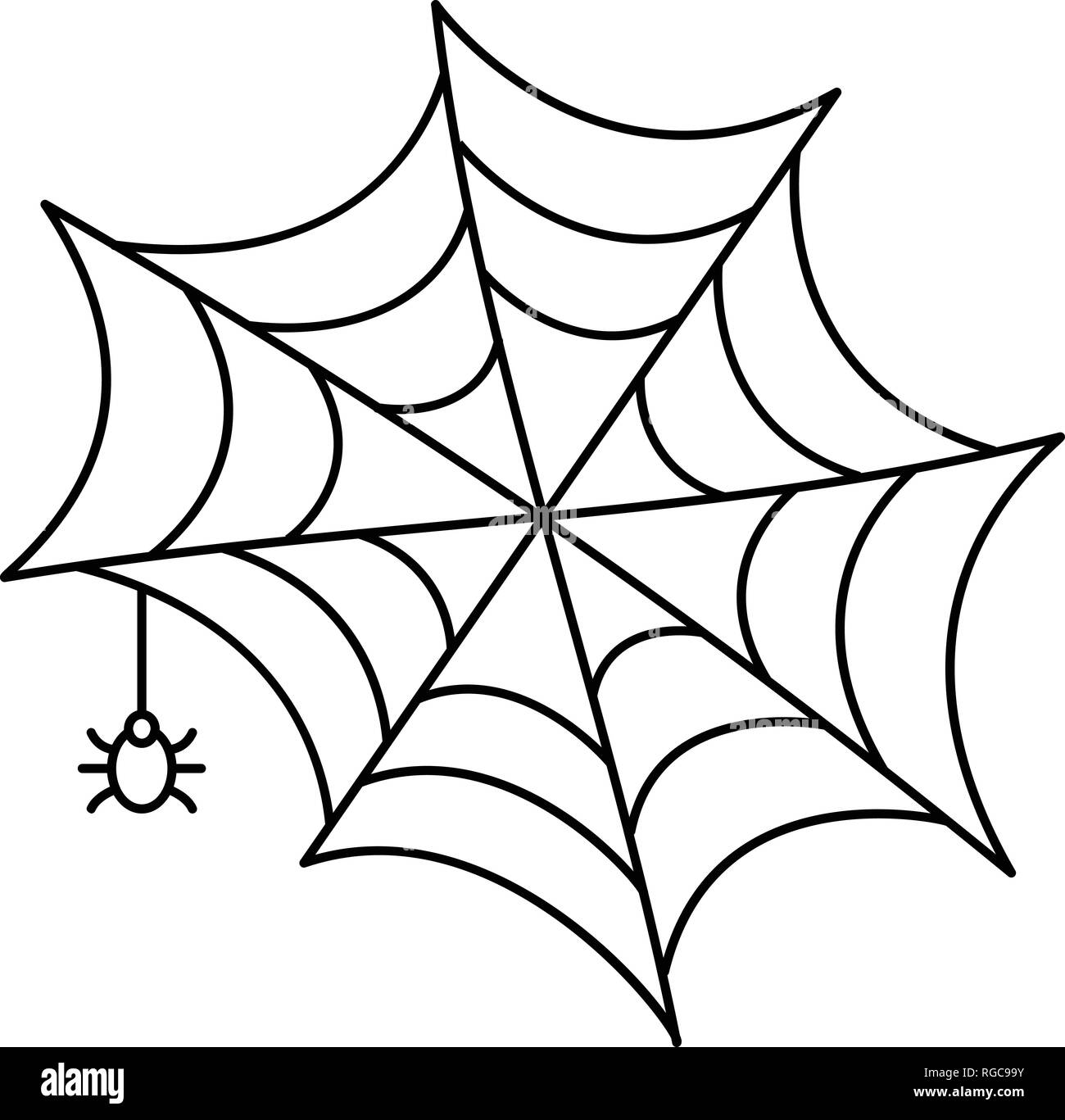 Cobweb icon, outline style Stock Vector Image & Art - Alamy