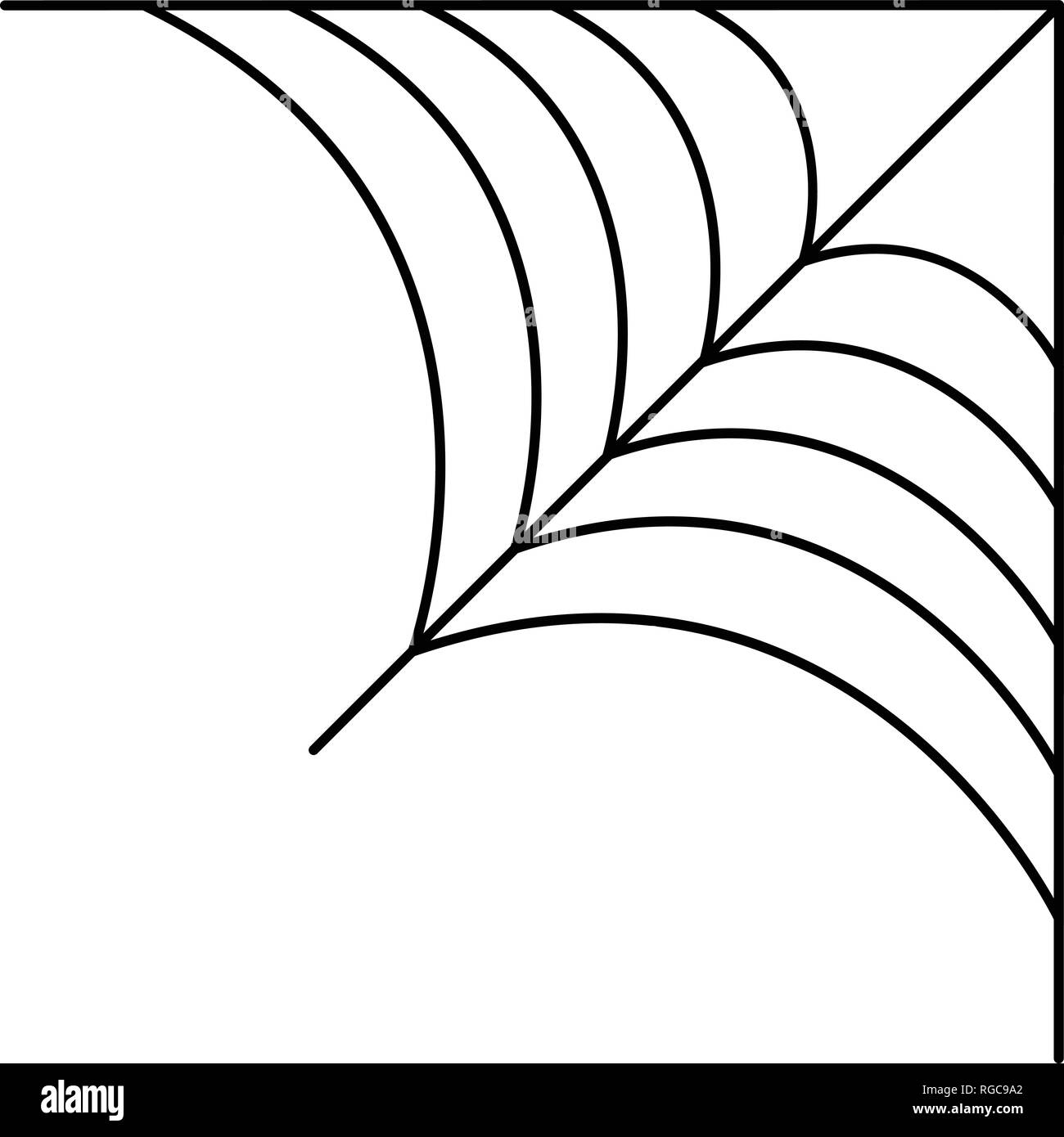 Corner cobweb icon, outline style Stock Vector Image & Art - Alamy