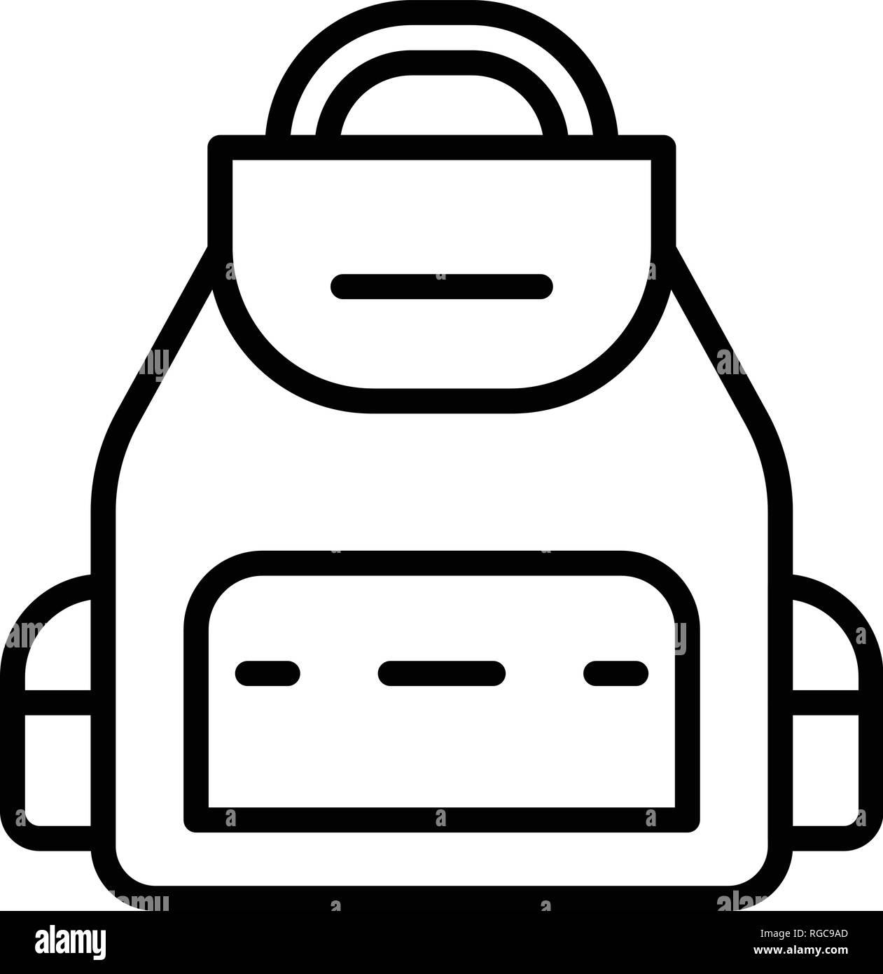 Backpack icon, outline style Stock Vector Image & Art - Alamy