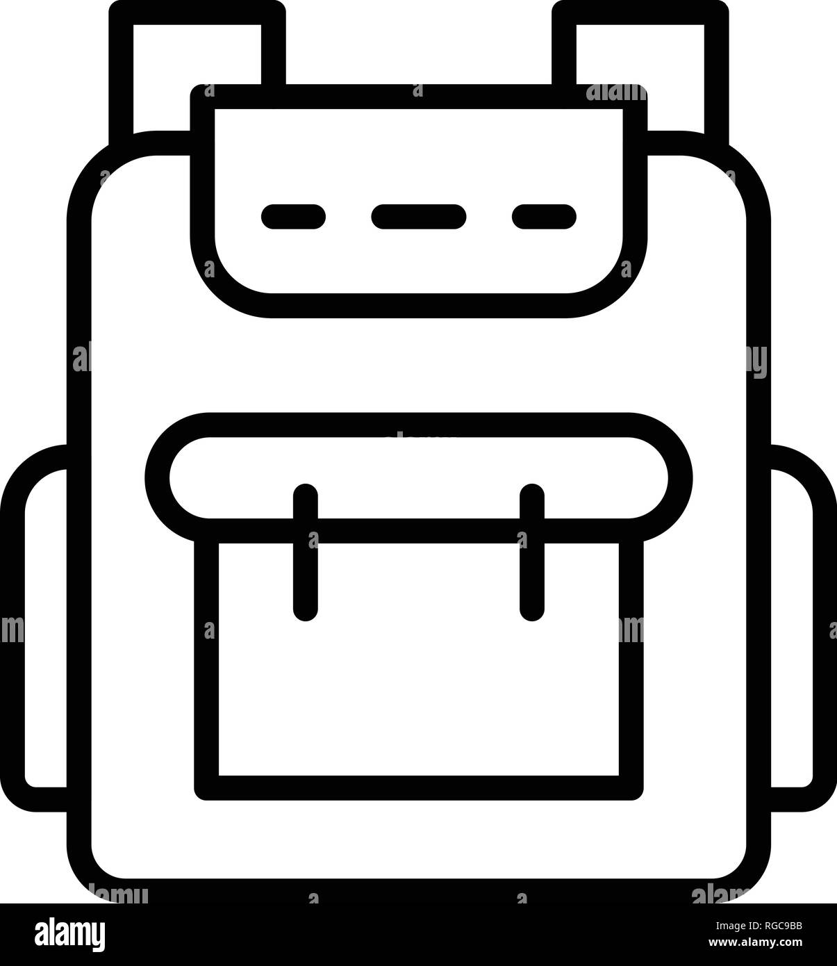 Student backpack icon, outline style Stock Vector Image & Art - Alamy