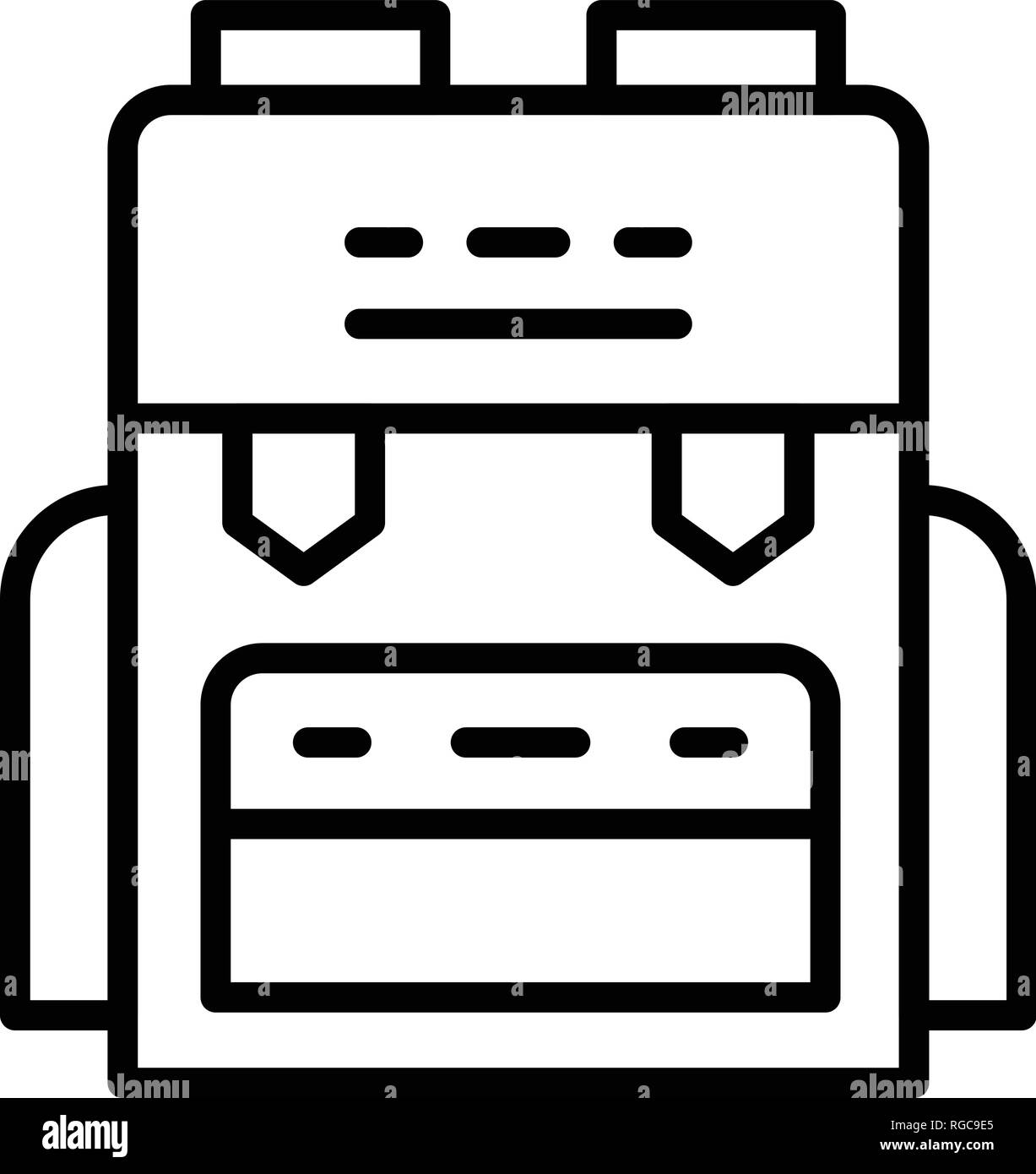 Travel backpack icon, outline style Stock Vector Image & Art - Alamy