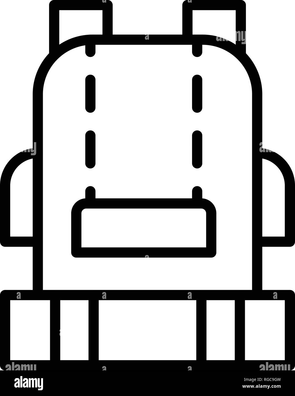 Military backpack icon outline Stock Vector Images - Alamy