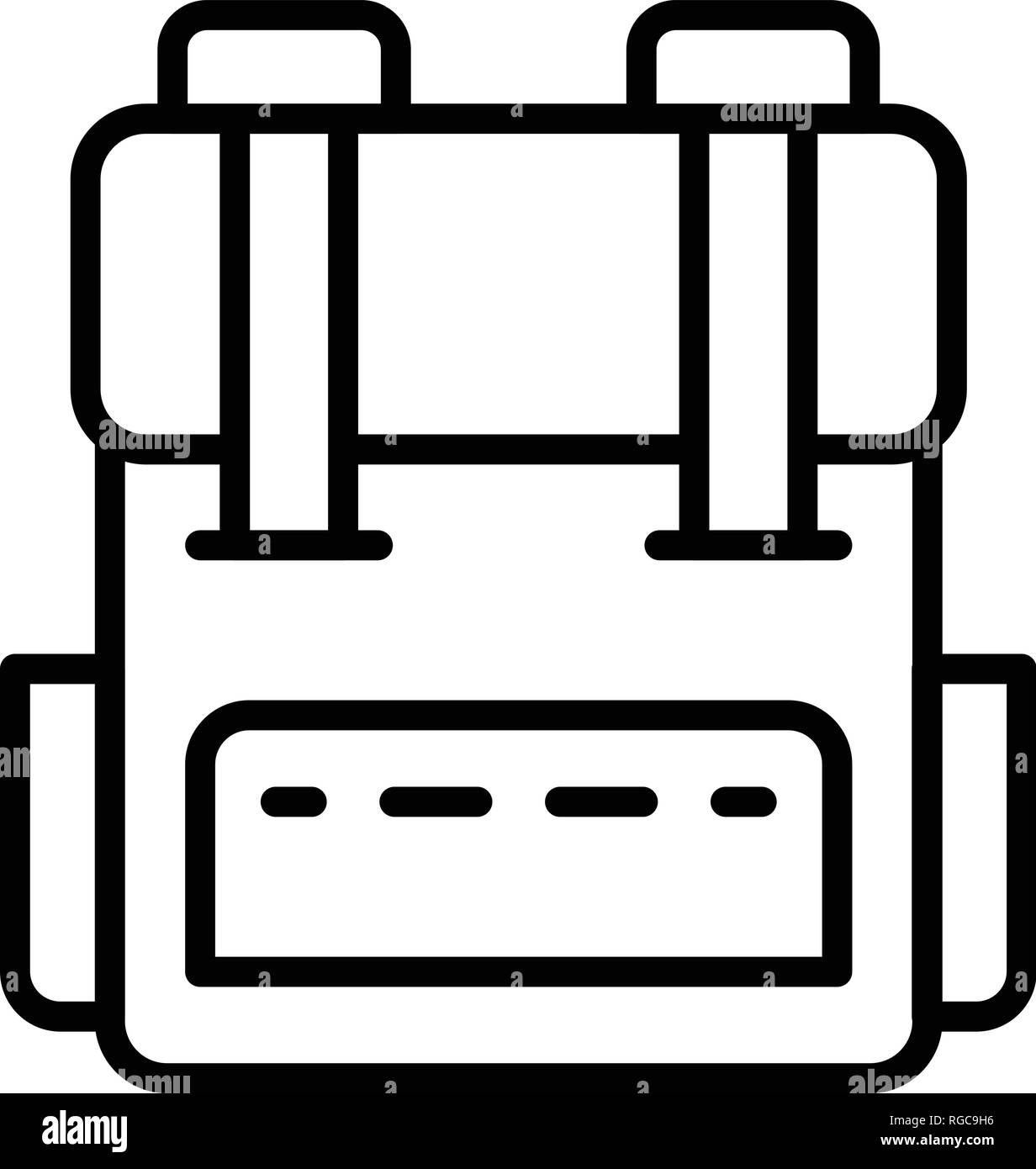 Military backpack icon, outline style Stock Vector Image & Art - Alamy