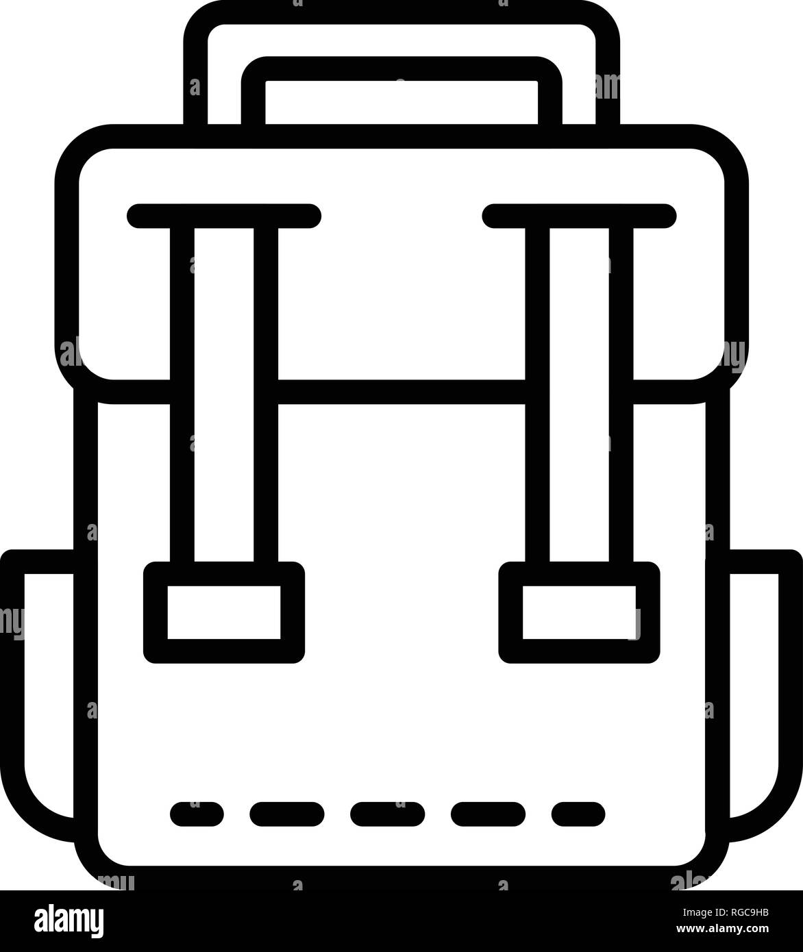 Military backpack icon outline Stock Vector Images - Alamy