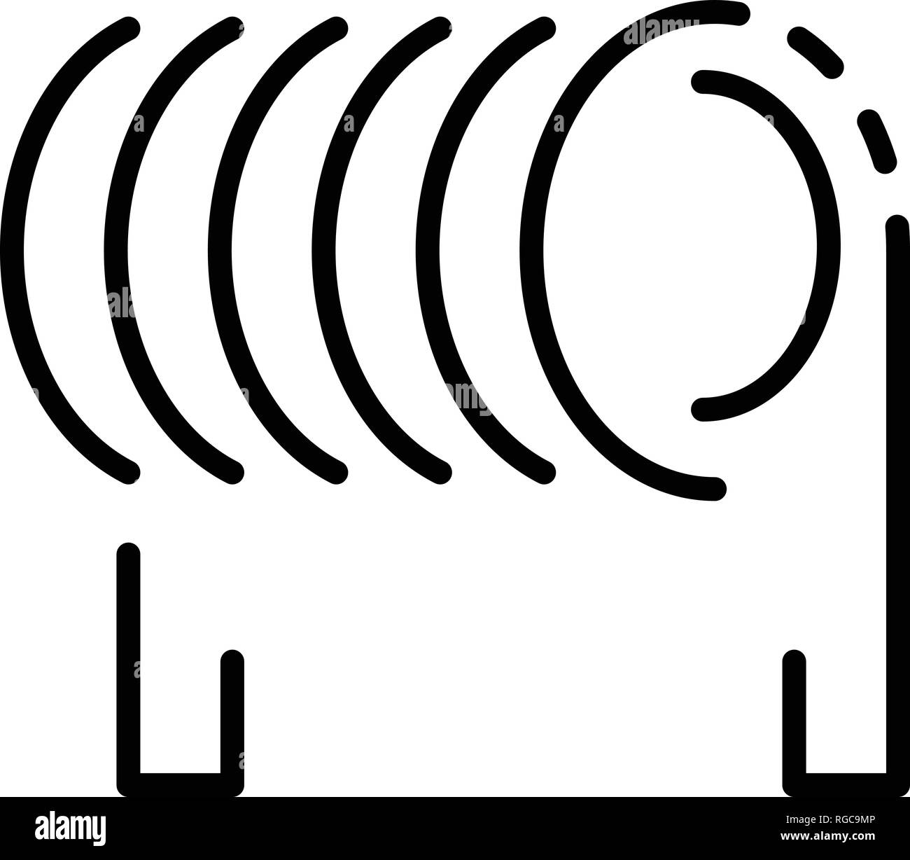 Spiral coil icon, outline style Stock Vector Image & Art - Alamy