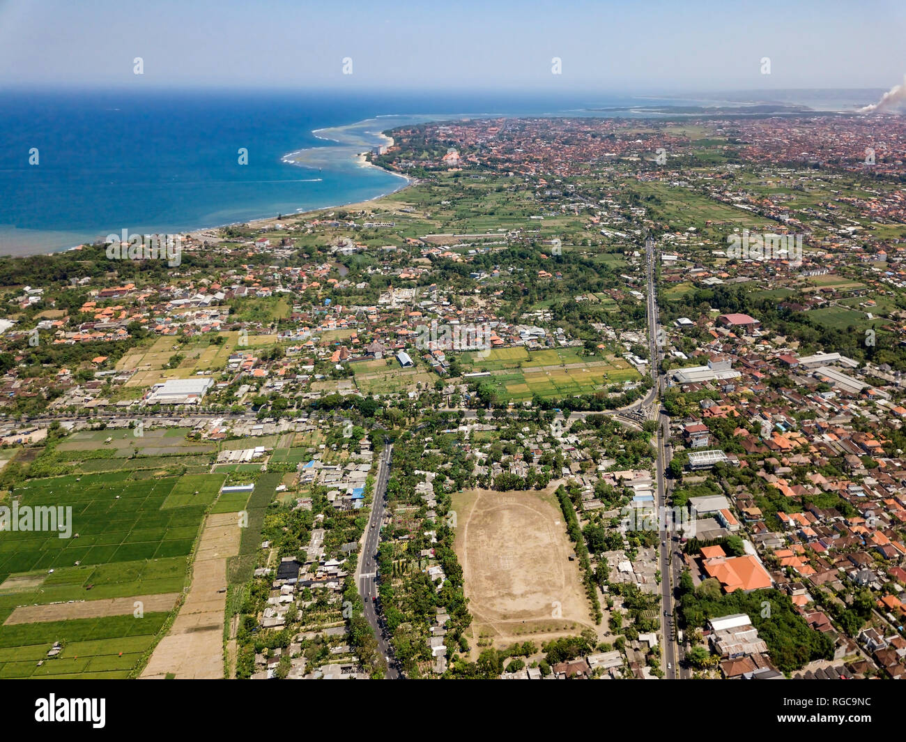 Indonesia, Bali, Aerial view of Sanur Stock Photo - Alamy